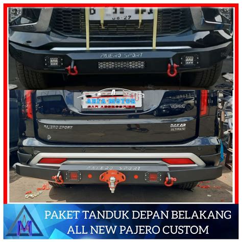 Paket Tanduk Depan Dan Towing Pengaman Bumper Belakang All New Pajero