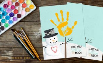 Printable Snowman Handprint Craft Winter Activity TpT