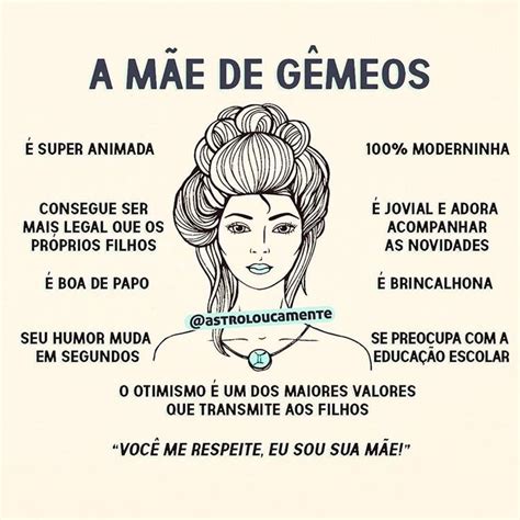 Astroloucamente por signos no Instagram A mãe de Gêmeos Conhece