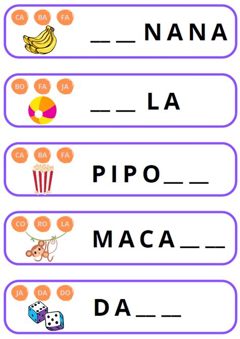 JOGO Qual a Sílabas Correta Aprender Brincando Os melhores jogos