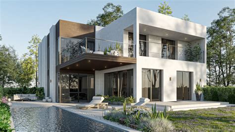 villas alaia with blender and luxcore blender 3d architect