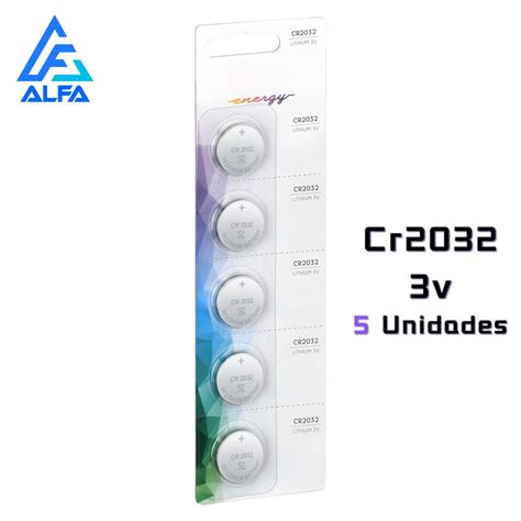 Cartela Bateria 5 Moeda Cr2032 3v Pilha Shopee Brasil