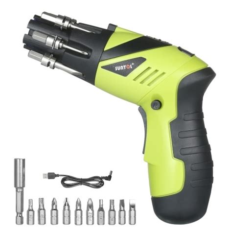 Kit de tournevis sans fil rechargeable 12 pièces 3 6 V Jeu de tournevis