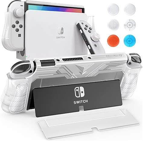 Mooroer Switch OLED Hülle für Nintendo Switch OLED Modell Dockable