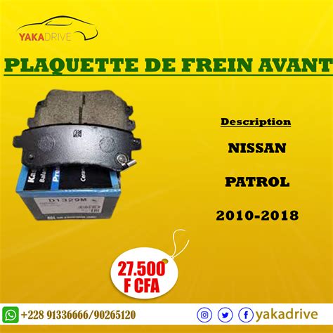 PLAQUETTE DE FREIN YAKADRIVE