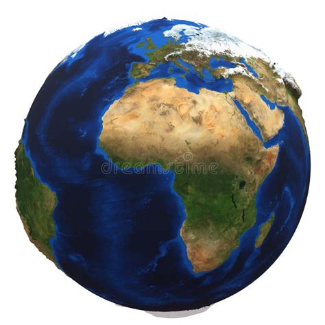 Earth Globe Isolated On White Background Stock Image Image Of Blue