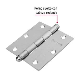 Bc R Truper Bisagra Cuadrada Satinado Cabeza