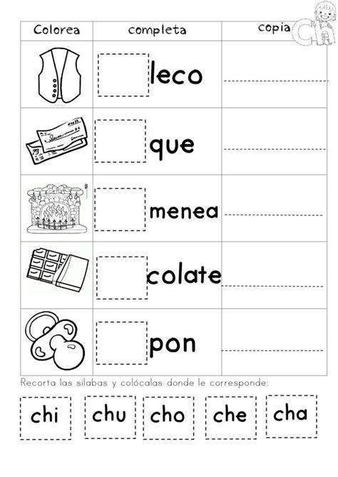 Actividades Letra Ch Semana