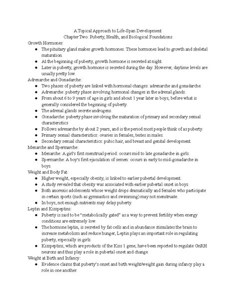 A Topical Approach To Life Span Development Chapter Two Page Two A