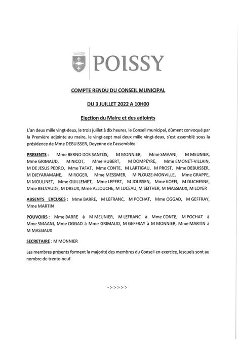 Calaméo Compte Rendu du Conseil Municipal du 3 Juillet 2022