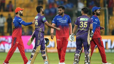 RCB Vs KKR Highlights IPL 2024 Venkatesh Iyers 50 Sunil Narine And