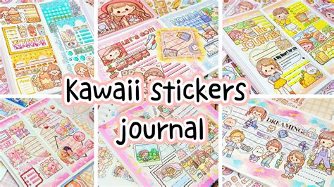 Stickers Journaling Cute Kawaii Sticker Immersive Asmr Bullet Journal