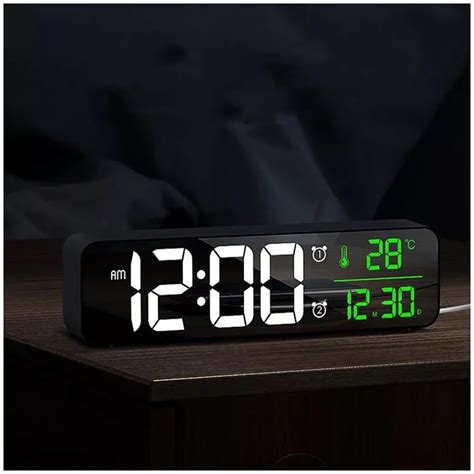 Ripley RELOJ DIGITAL DESPERTADOR ESCRITORIO PARED LED FECHA
