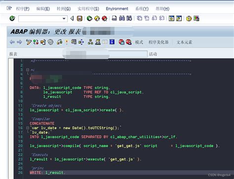abap运行javascript示例（获取获取eee dd mmm yyyy hh mm ss ‘gmt‘格式的gmt时间） abap 执行java代码 csdn博客