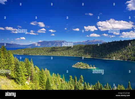 Fannette Island In Emerald Bay At Lake Tahoe California USA Lake