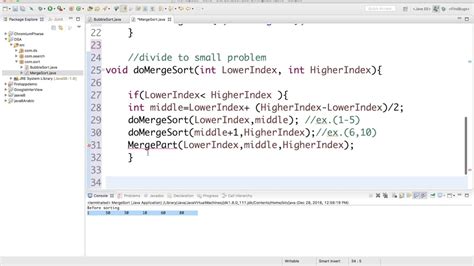 28 Merge Sort Implementation In Java YouTube