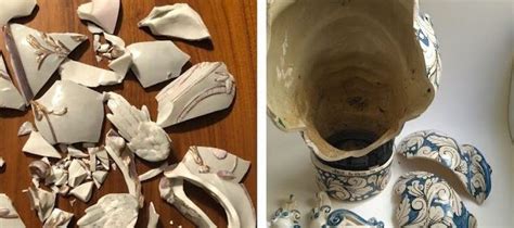 Reconstrucci N De Porcelana O Cer Mica Rota En Muchos Fragmentos