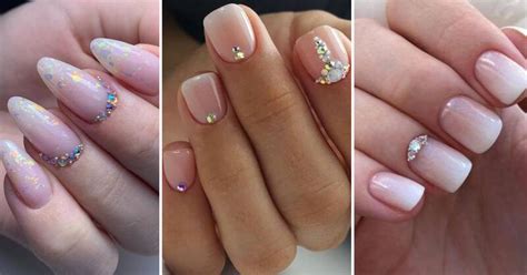 5 diseños de uñas acrílicas con piedras que son preciosas y delicadas