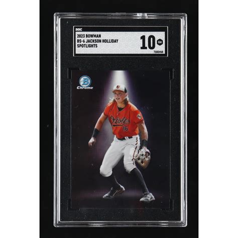 Jackson Holliday 2023 Bowman Chrome Bowman Spotlights BS6 SGC 10