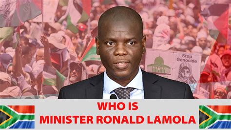 WHO IS SOUTH AFRICA S Minister Ronald Lamola Leading The SA Delegation