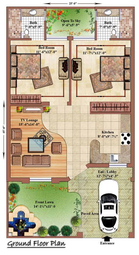 5 Marla House Design Single Story Design Talk