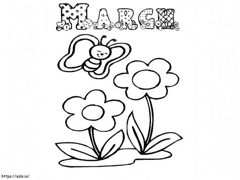 Pagina Da Colorare Di Buon Marzo Da Colorare