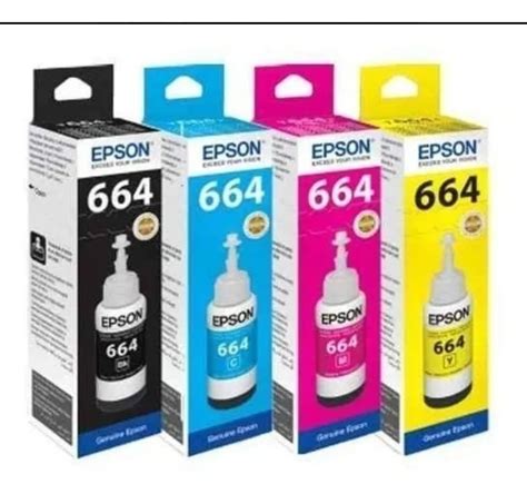 Kit Tintas Epson 664 Original Impresoras L210 L355 4 Colore Cuotas