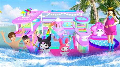 Yuta Mio Lomba Renang Di Waterpark My Melody Diterjang Ombak Sakura