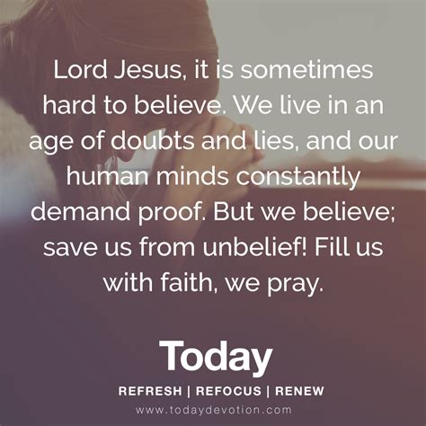 Dealing With Doubt And Unbelief Daily Devotional Devotions