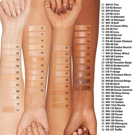 Makeup Foundation Conversion Chart Saubhaya Makeup