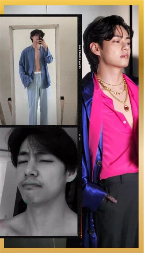 BTS V All Deleted Shirtless Pictures On Instagram Compilation Of