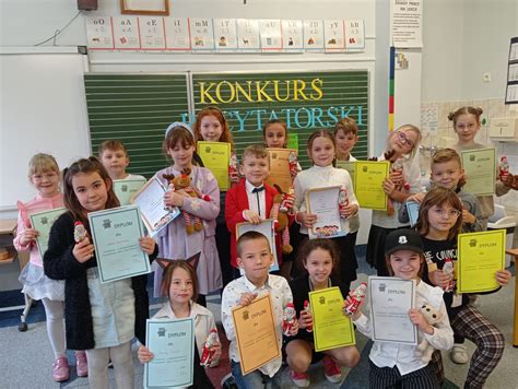 Konkurs recytatorski Szkoła Podstawowa nr 1 z oddziałami
