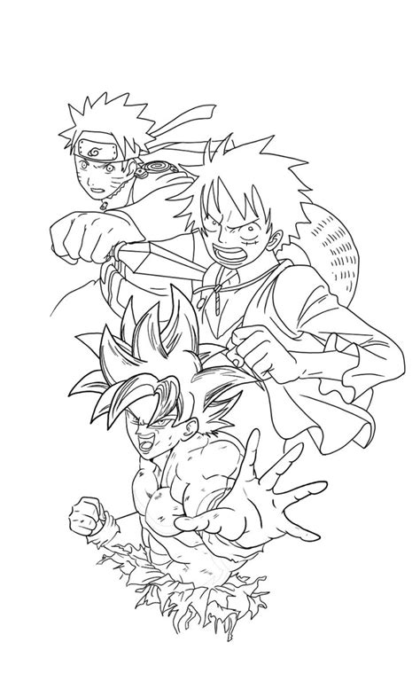An Image Of Some Cartoon Characters In The Style Of Coloring Book Pages