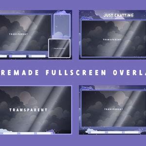 Cozy Twitch Overlay Stream Package FAIRY Night Animated Etsy