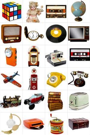Jeu de memory à imprimer pour séniors Objets vintage Imprimez et