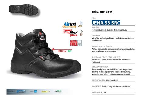 U Power kotník JENA S3 SRC pracovní ochranné pomůcky pracovní