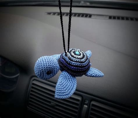 Tortue Miniature Amigurumi Au Crochet Tortue Accessoire Miroir De
