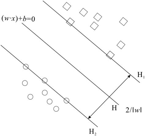 schematic diagram of the optimal classification surface of two type download scientific diagram