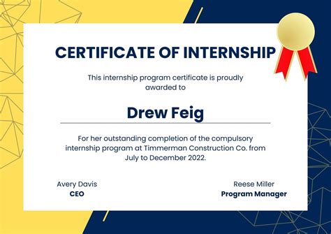 certificate of completion word template