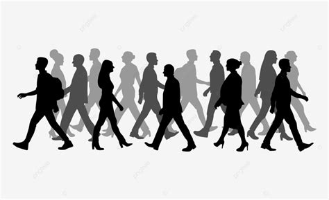 Silueta De Gente Caminando PNG Dibujos Silueta De Personas Caminando