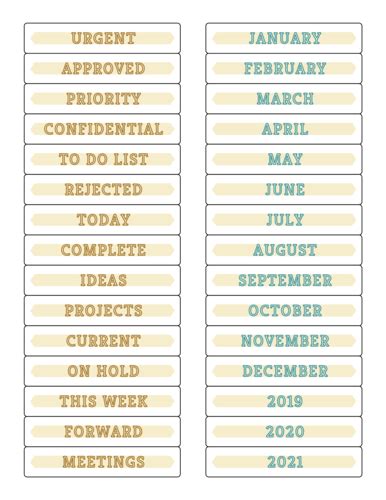 Free File Label Templates By Lia Griffith