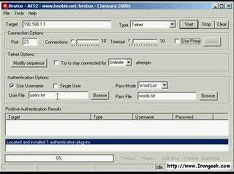 Brutus Password Cracker Tutorial Hacker