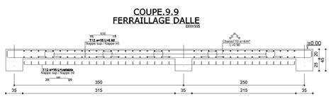 2D Design Of Slab Reinforcement Details In AutoCAD Drawing CAD File