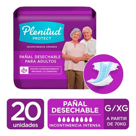 Pañal Adulto Plenitud Protect Talla G XG 20UN BOTIFARMA