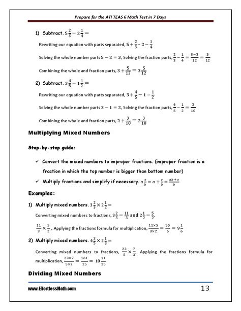Teas 7 Math Worksheets