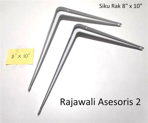 Jual Shelf Bracket Siku Rak Dinding Putih 8 Inch X 10 Inch 20 Cm X 25