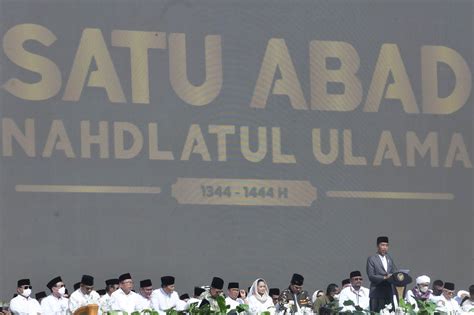FOTO Presiden Jokowi Hadiri Puncak Resepsi Harlah 1 Abad NU