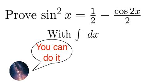 math problems prove trigonometric identity with integrals youtube