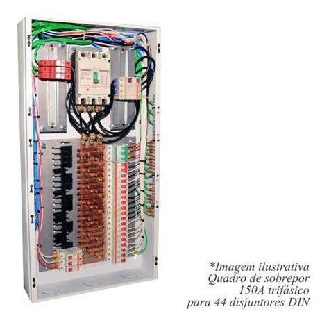 Quadro Trif Sico P Disjuntor Din Barramento A Embutir R