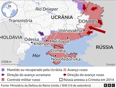 Guerra na Ucrânia os mapas que mostram território recuperado pela